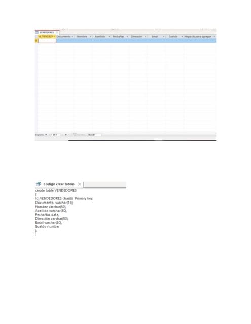 Creación de base de datos y tablas en la consola de mysql | PDF