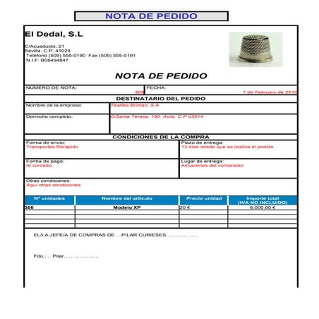 Nota De Transporte | PDF