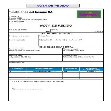 Nota de transporte | PDF