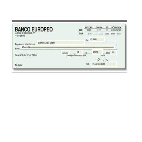 Ejercicio cheque pag.11