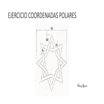 Ejercicio figuras coordenadas polares AUTOCAD 2D | PDF