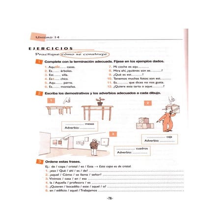 Demostrativos Ejercicios Pronombres Demostrativos Inglés PDF