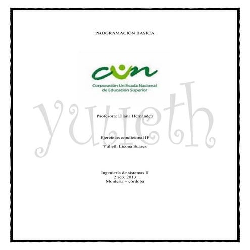 Ejercicios condicional-if | PDF