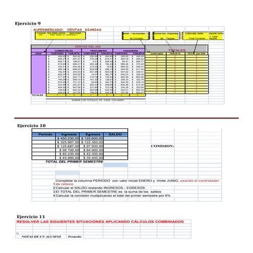 Ejercicios Practicos Y Ejemplos De Excel TeFormas.com: Tutoriales,