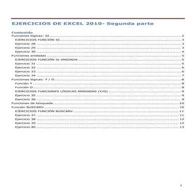 Ejercicios de-excel-2010 | PDF