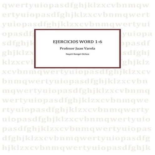 Ejercicios 1-7portada | PDF