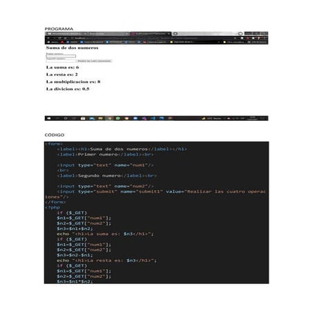 Ejercicios basicos php lenin quishpe | PDF