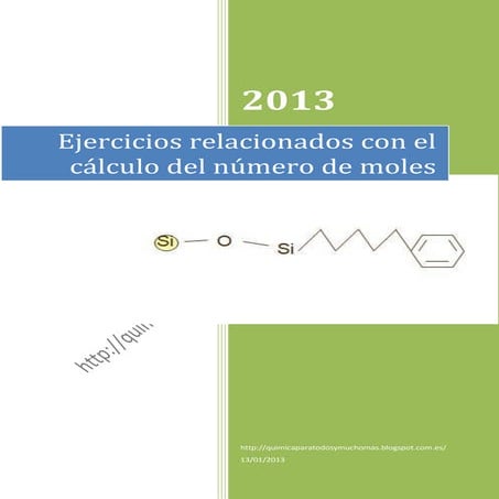 Ejercicios calculo del numero de moles | PDF