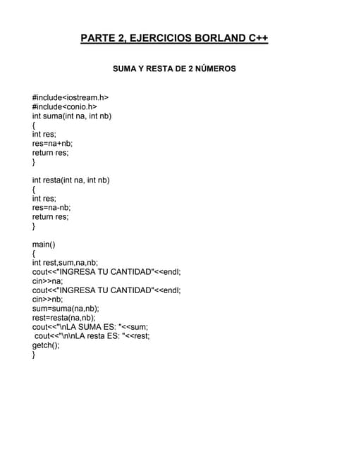 Programación de C++, Función Case | TXT | Programming Languages | Computing
