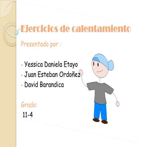 Ejercicios de calentamiento | PPTX