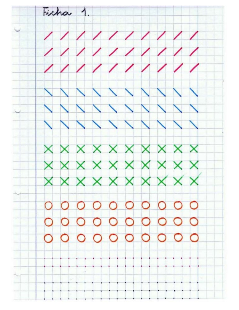 Ejercicios de caligrafia