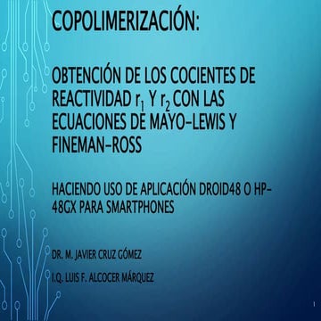 M. Javier Cruz Gómez presentations