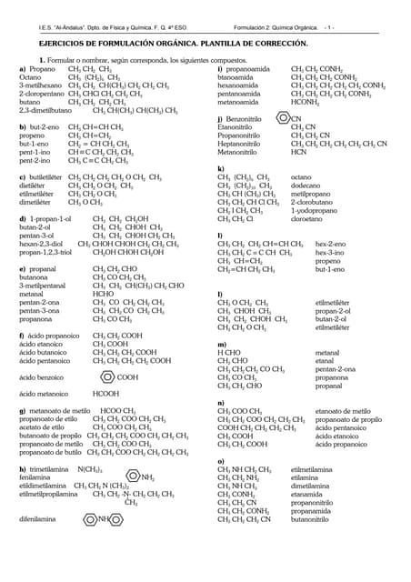 Tabla grupos funcionales | PDF