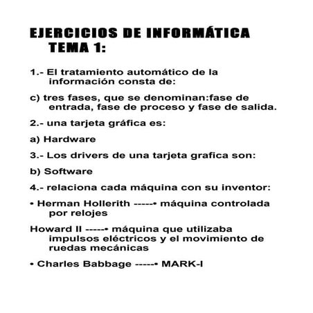 Informática ii ejercicios resueltos - practica 3 | PDF