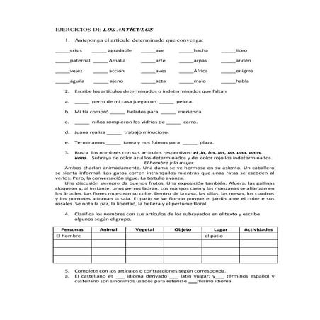Ejercicios de los_artculos_1 | PDF