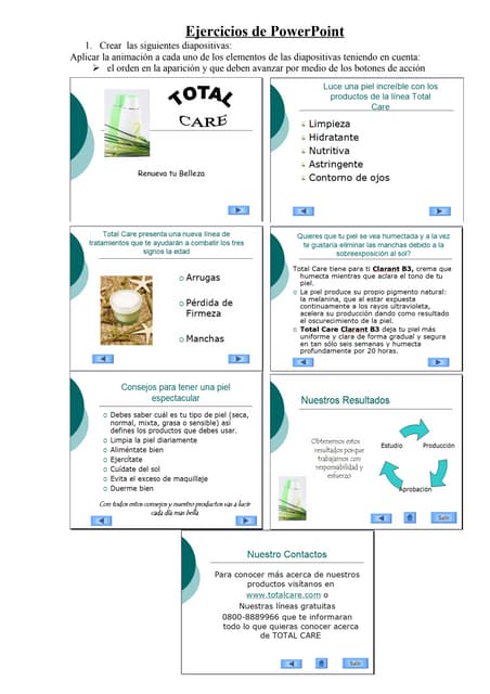 Powerpoint ejercicios | PPT