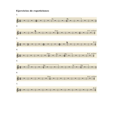 Ejercicios de repeticiones | PDF