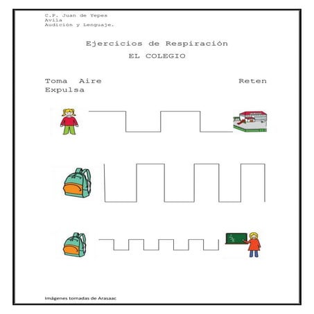 Ejercicios de respiración el colegio | DOCX