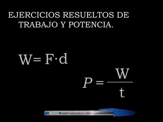 Hoja De Trabajo Fuerza De Trabajo X Distancia