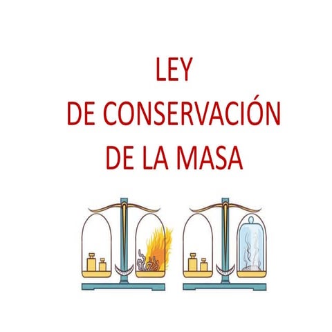 Ejercicios ley de conservación de la masa | PPSX