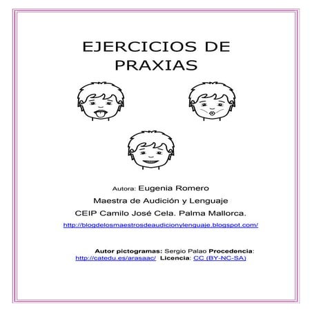 Ejercicios praxias | PDF