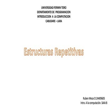 Ejercicios estructuras repetitivas | PDF