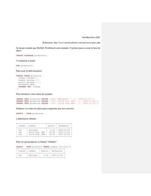 Ejercicio sql tienda informatica (1) | PDF