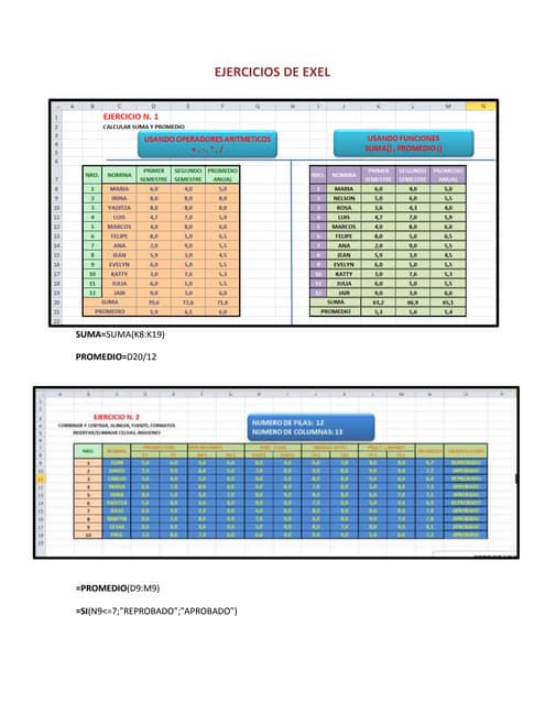 Funciones de exel | PPTX | Computing | Technology & Computing