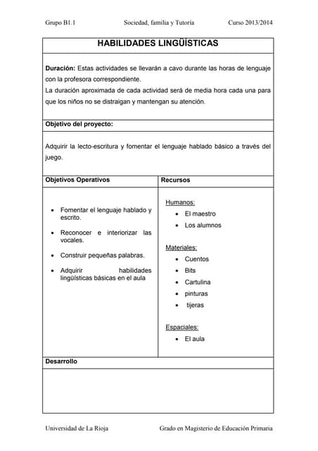 Planeacion de ingles preescolar - Planificaciones con Aprendizajes ...