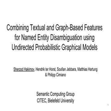 Combining Textual And Graph Based Features For Named Entity 9146