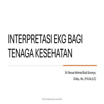 interpretasi ekg bagi tenaga kesehata n | PDF