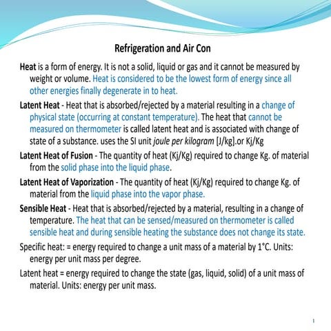Refrigeration And Air Conditioning Notes Pdf