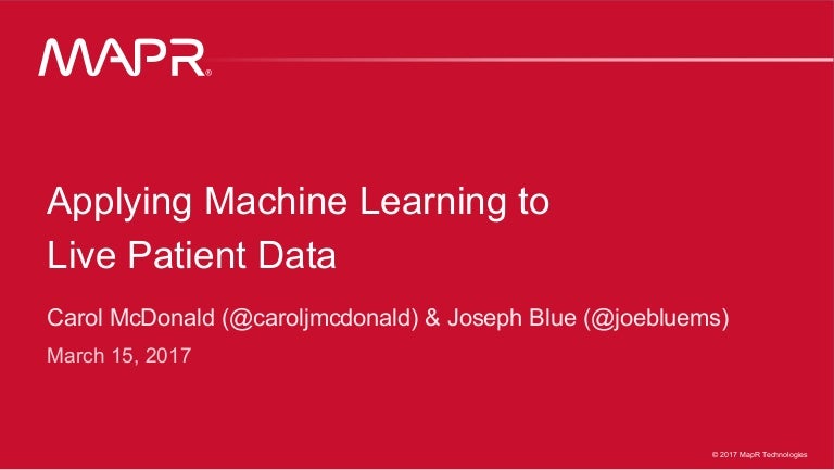 Applying Machine Learning to Live Patient Data