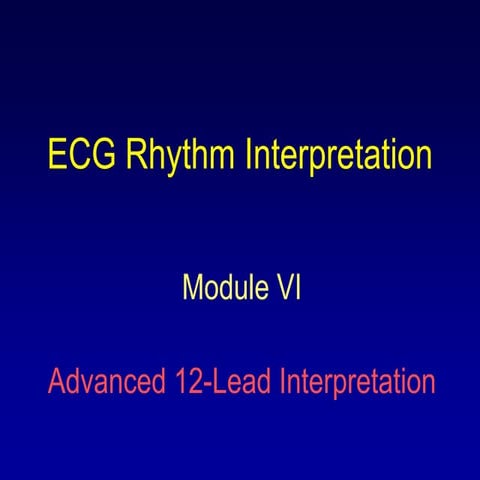 Ekg module 6 | PPTX | Heart and Cardiovascular Diseases | Diseases and ...
