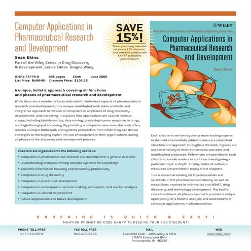 computers in pharmaceutical R&D | PDF