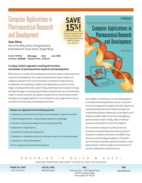 Computer software used in PHARMCAY AND PHARMACEUTICAL RESEARCH | PPTX ...