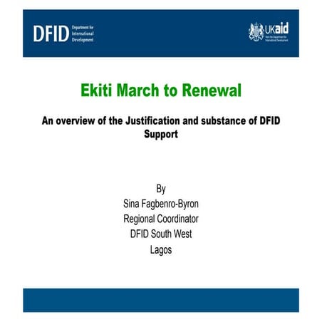 Ekiti Dfid Partnership | PDF