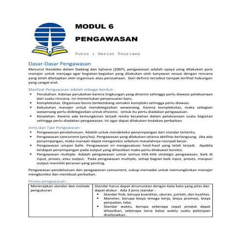Ekma4116 manajemen modul 6 | PDF