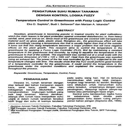 PENGATURAN SUHU RWAH TANAMAN DENGAN KONTROL LOGIKA FUZZY ...