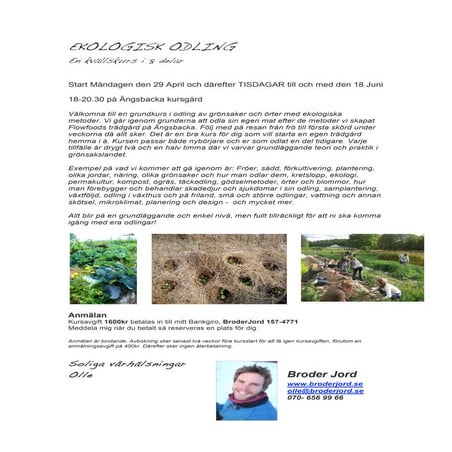 Ekologisk odling | PDF