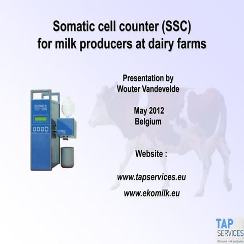 Ekomilk Scan+ , Ekomilk Horizon & AMP somatic cell counter for ...