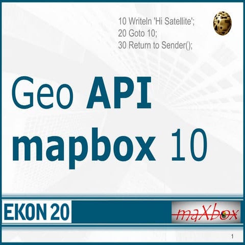 GEO mapbox geo_api_develop2 Intro | PPT