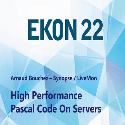 High Performance Object Pascal Code On Servers At Ekon 22 Ppt 1543