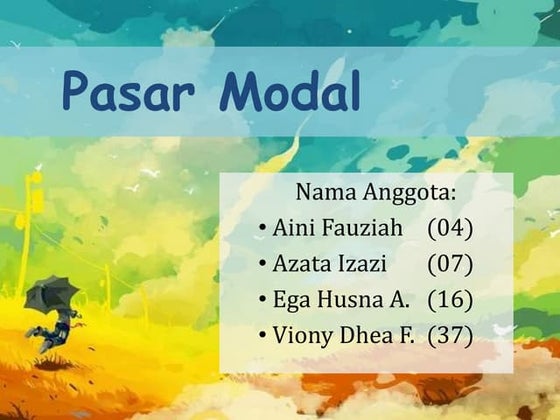 Pasar modal | PPTX