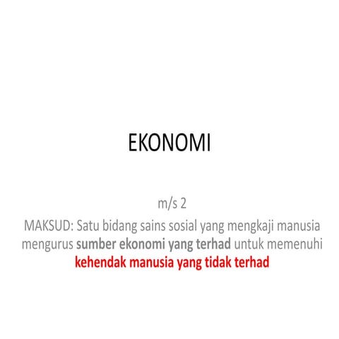 Ekonomi | PPT