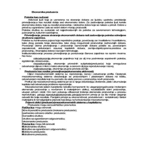 Ekonomika preduzeca 2 skripta | PDF