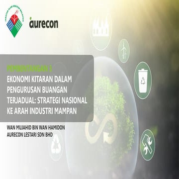 EKONOMI KITARAN DALAM PENGURUSAN BUANGAN TERJADUAL STRATEGI NASIONAL KE ...
