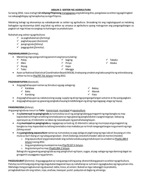 Filipino Gramatika (Module 2 Aralin 2.1-2.5) | DOCX