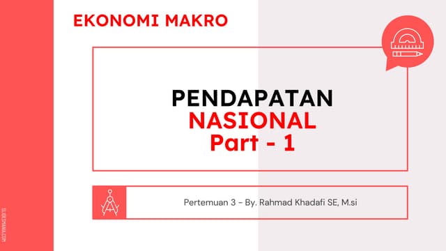 Ppt pendapatan nasional | PPTX