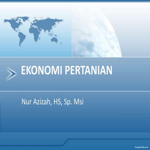 Ekonomi pertanian | PPT
